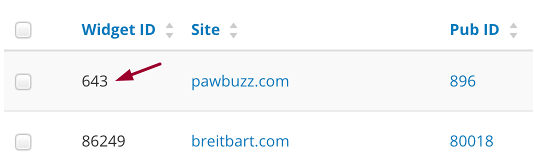 Widget Blocking and Un-Blocking