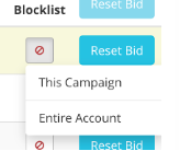 Widget Blocking and Un-Blocking